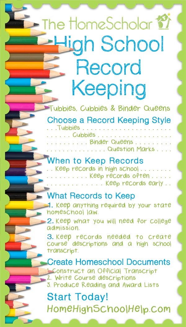 Homeschool Record Keeping in High School | Homeschool Tips
